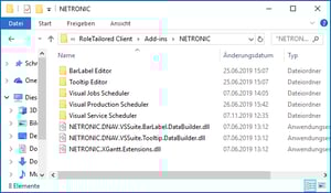 ClickOnce installation of the Visual Production Scheduler